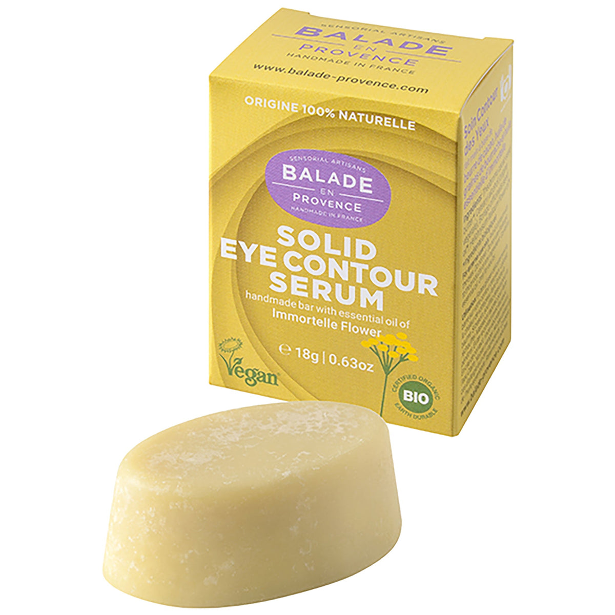 Buy BALADE EN PROVENCE Solid Eye Contour Serum Bar | MyPure – mypure.co.uk