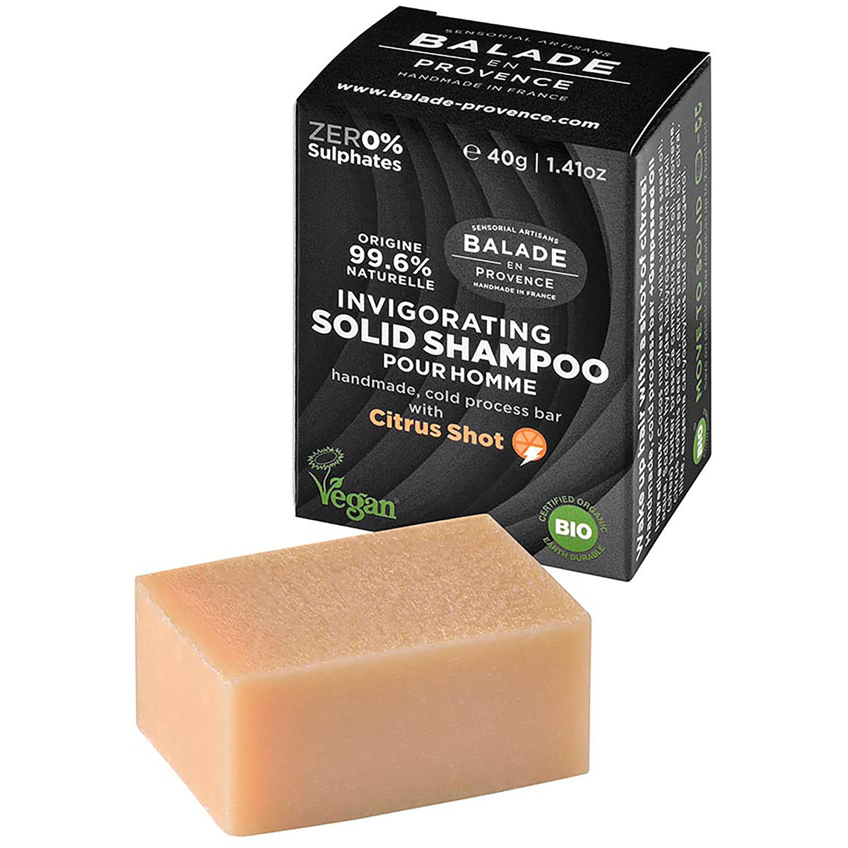 Buy BALADE EN PROVENCE Solid Shampoo | for Men | MyPure – mypure.co.uk