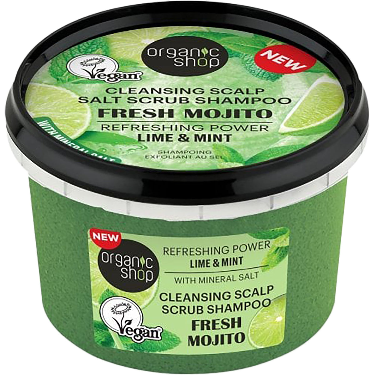Buy Organic Shop Fresh Mojito | Cleansing Scalp Salt Scrub Shampoo ...