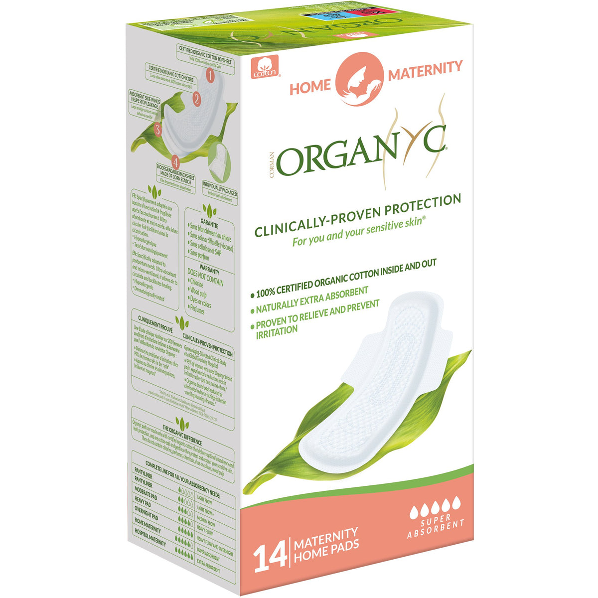 Buy Organyc Home Maternity Pads | Follow On | MyPure – mypure.co.uk