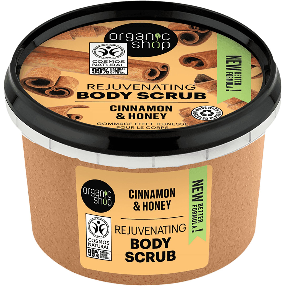 Buy Organic Shop Rejuvenating Body Scrub Cinnamon | MyPure – mypure.co.uk